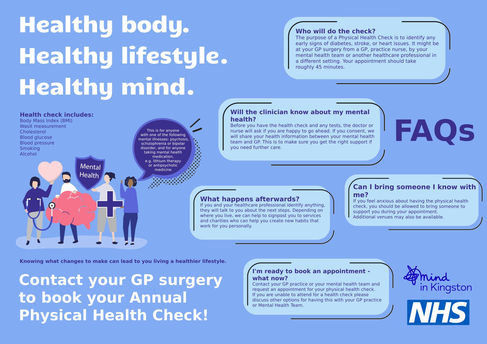 Annual physical health checks - NHS South West London Integrated Care Board